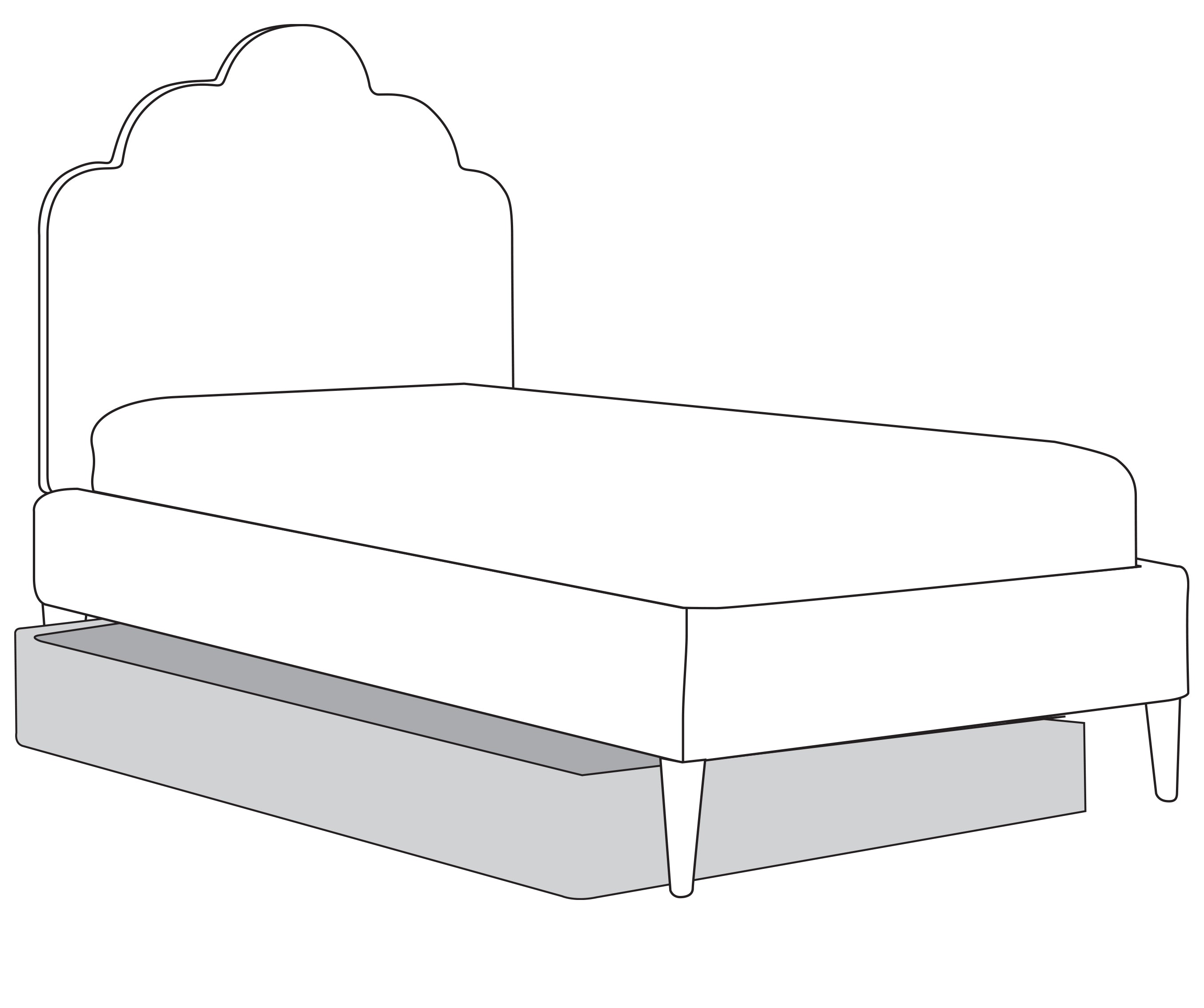 Bronte Upholstered Children's Trundle Bed | Custom Built Designer Beds