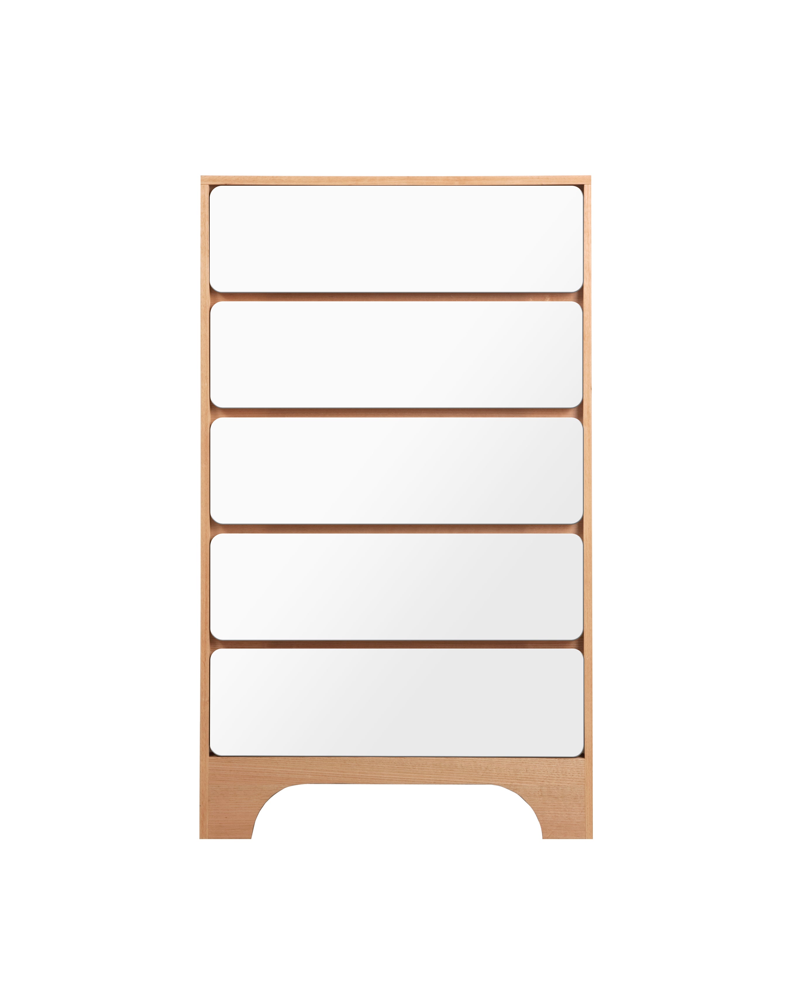 Scoop Timber Tallboy | Colourful Drawers